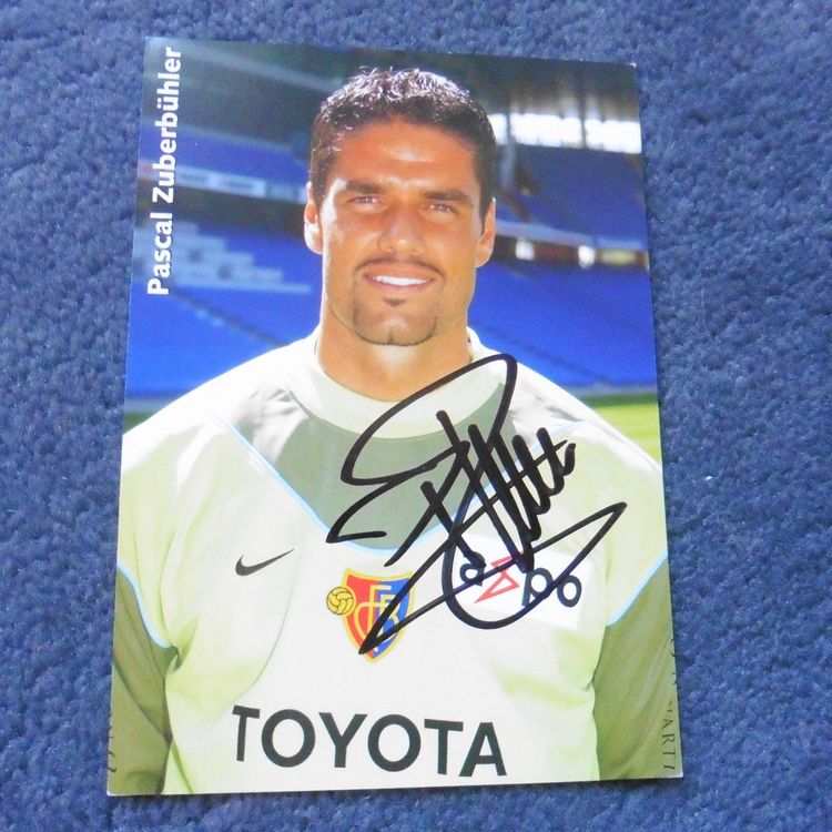 FC-Basel,Foto,original Unterschrift,Pascal Zuberbühler,Tor (Gebraucht) in Lausen für CHF 4 – mit ...