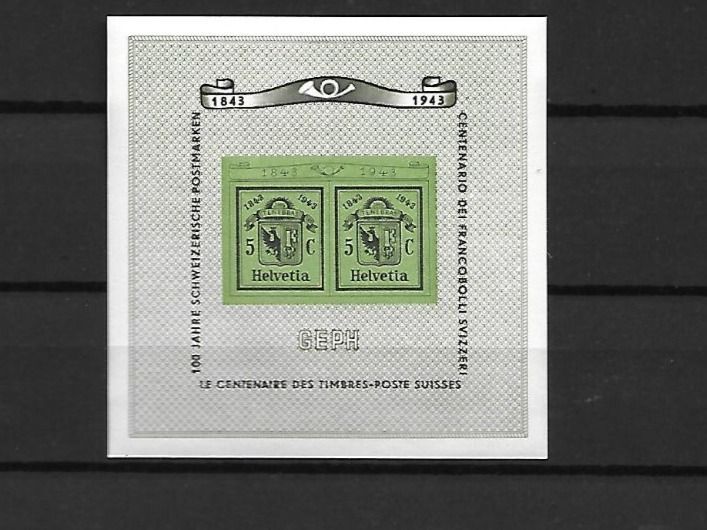 Block 1943 ** W18 Kat: CHF 90.- (Neu (gemäss Beschreibung)) in Basel für CHF 5 – mit Lieferung ...