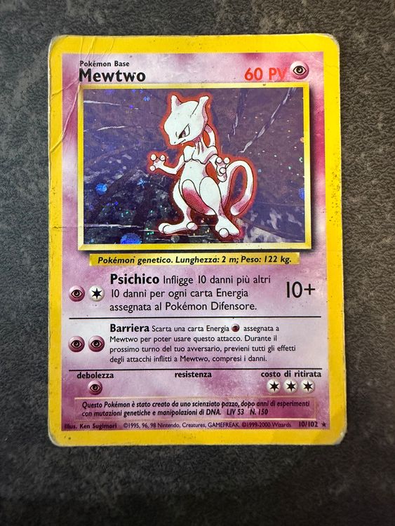 Mewtwo Base Set Holo ITA (Gebraucht) in Arzo für CHF 8 – mit Lieferung ...