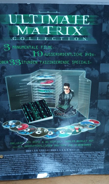 Ultimate Matrix Collection Sammler Box 10 DVD Neo Büste RAR | Kaufen ...