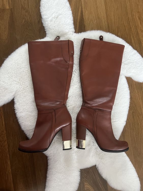 Bata Leder Stiefel Gr. 37 Absatz Braun Gold (Neu (gemäss Beschreibung)) in Uzwil für CHF 35 ...