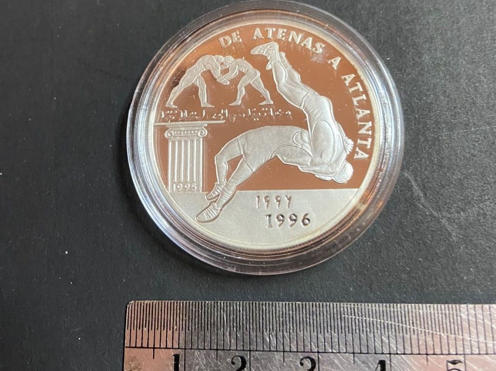 Silber Münze Olympic Games Atlanta 1996 Ringen (Gebraucht) in Wil SG ...