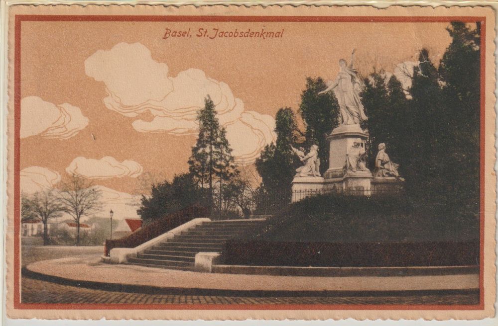 KARTE BASEL, ST JAKOBSDENKMAL, ZIRKULIERT | Kaufen auf Ricardo