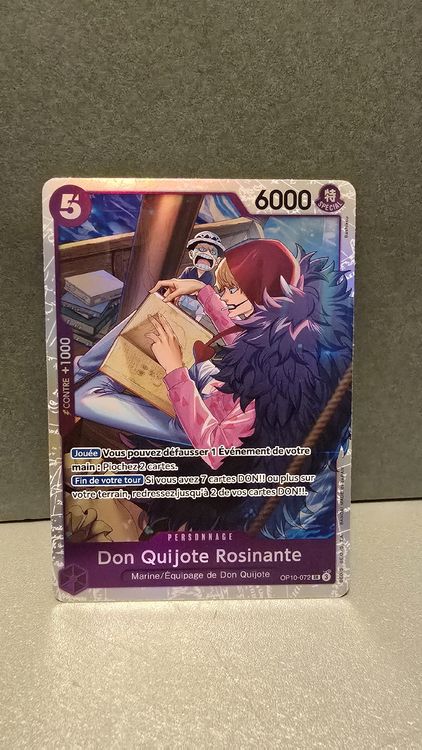 Carte One Piece fr - Don Quijote Rosinante OP10-072 SR 3 (D'occasion) à Aigle pour CHF 1 – avec ...