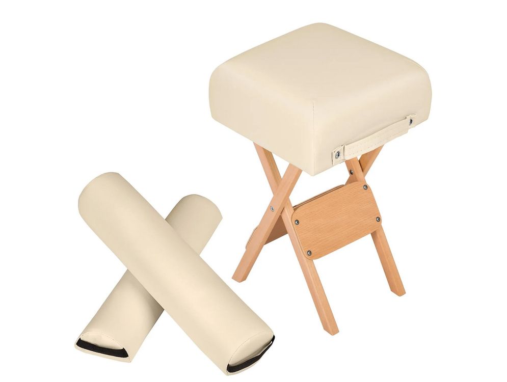 Hocker mit 2 Lagerungsrollen beige | Kaufen auf Ricardo