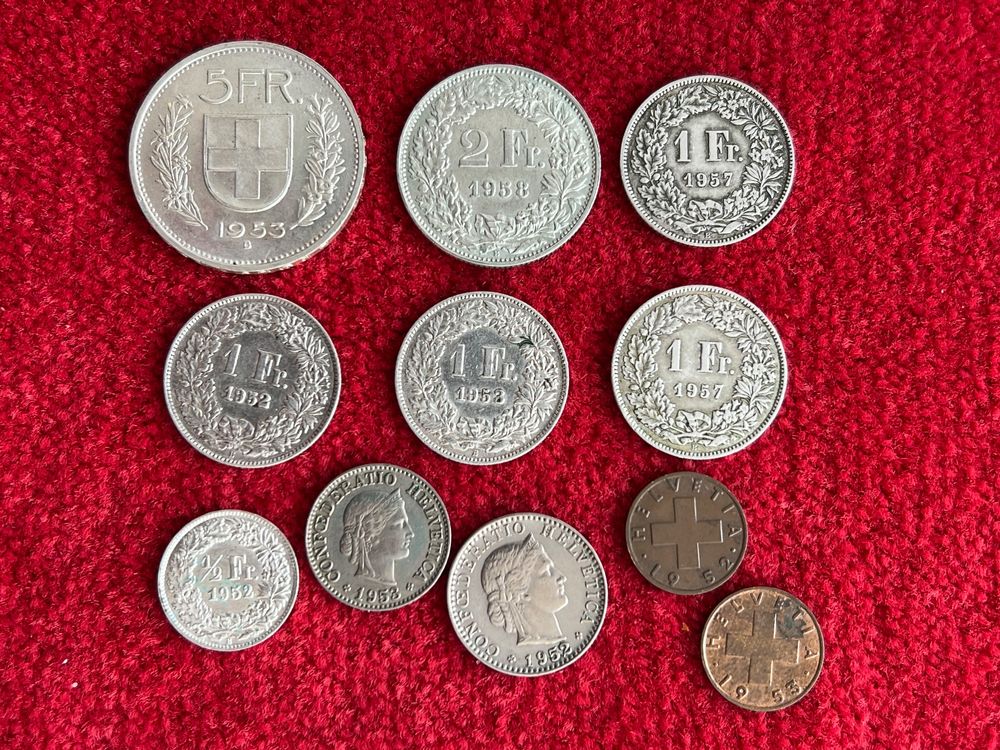 Münzen 50er Jahre (Gebraucht) in Buochs für CHF 24 – mit Lieferung auf Ricardo kaufen