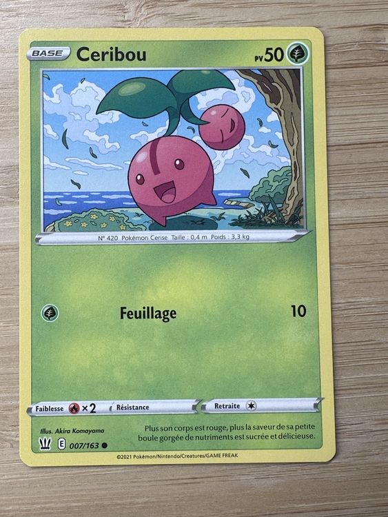 Carte Pokémon Ceribou 007/163 - Édition 2021 (Neu (gemäss Beschreibung ...
