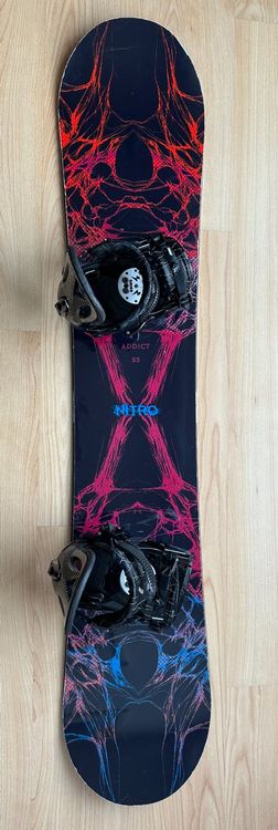 Nitro Addict 153 Snowboard inkl. Raiden Bindungen – super (Gebraucht ...