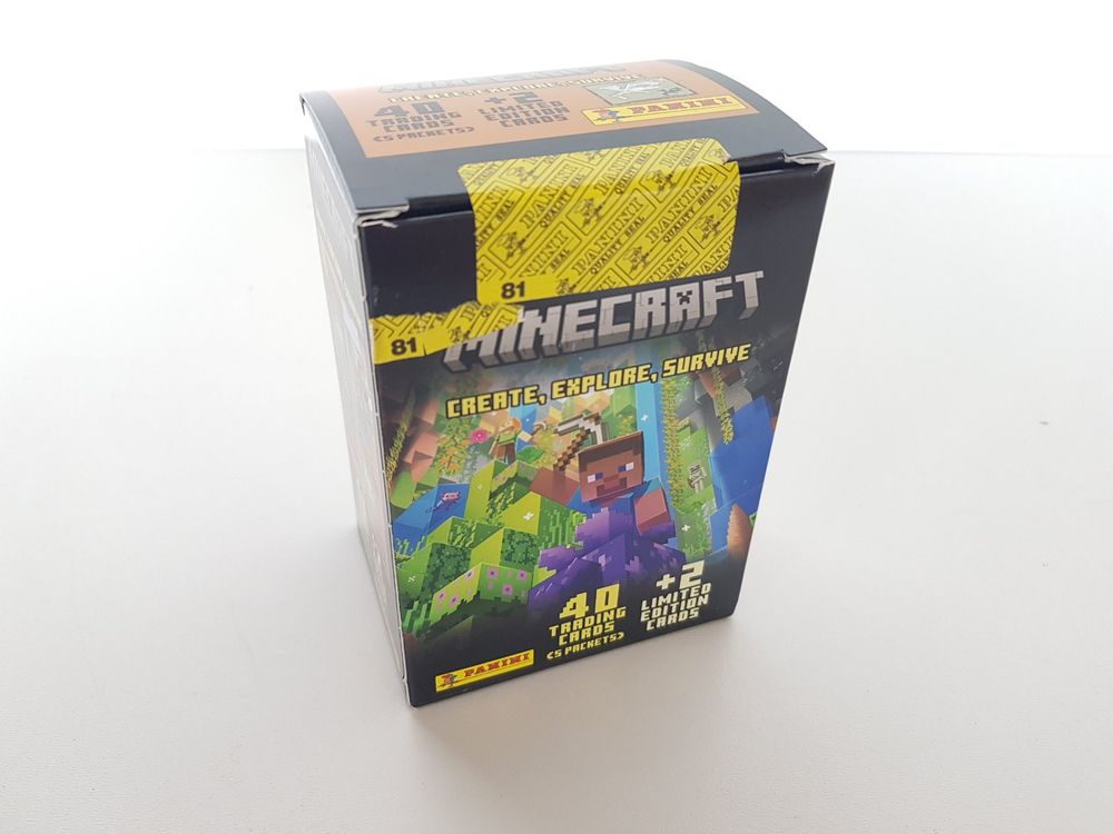 Minecraft 40 Trading Cards + Limited Mega Pack Panini (Neu) (Neu und ...
