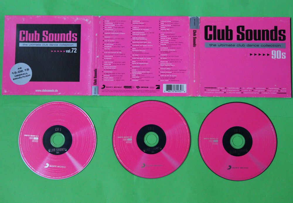 Club Sounds 90s Volume 1 3CD | Kaufen auf Ricardo
