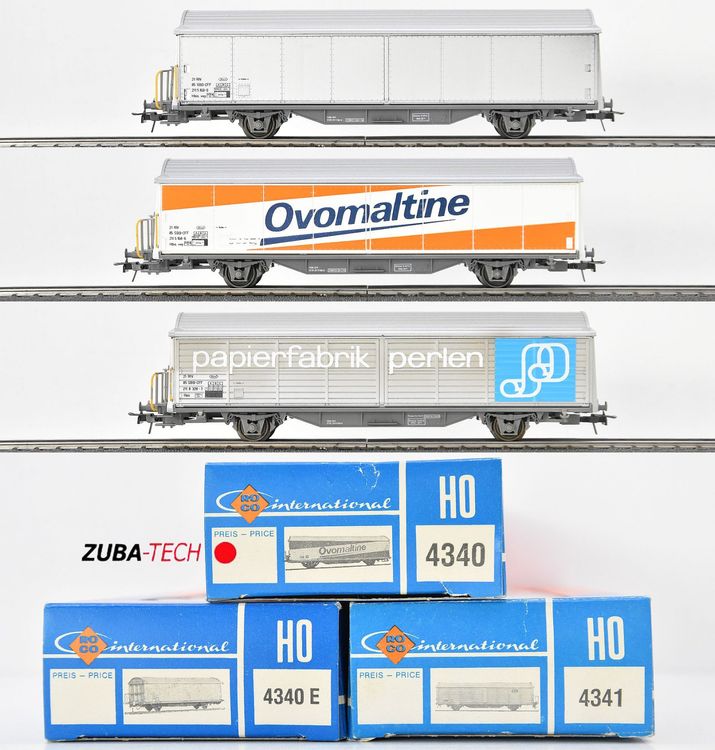 Roco 3x Schiebewandwagen der SBB H0 GS mit OVP | Kaufen auf Ricardo