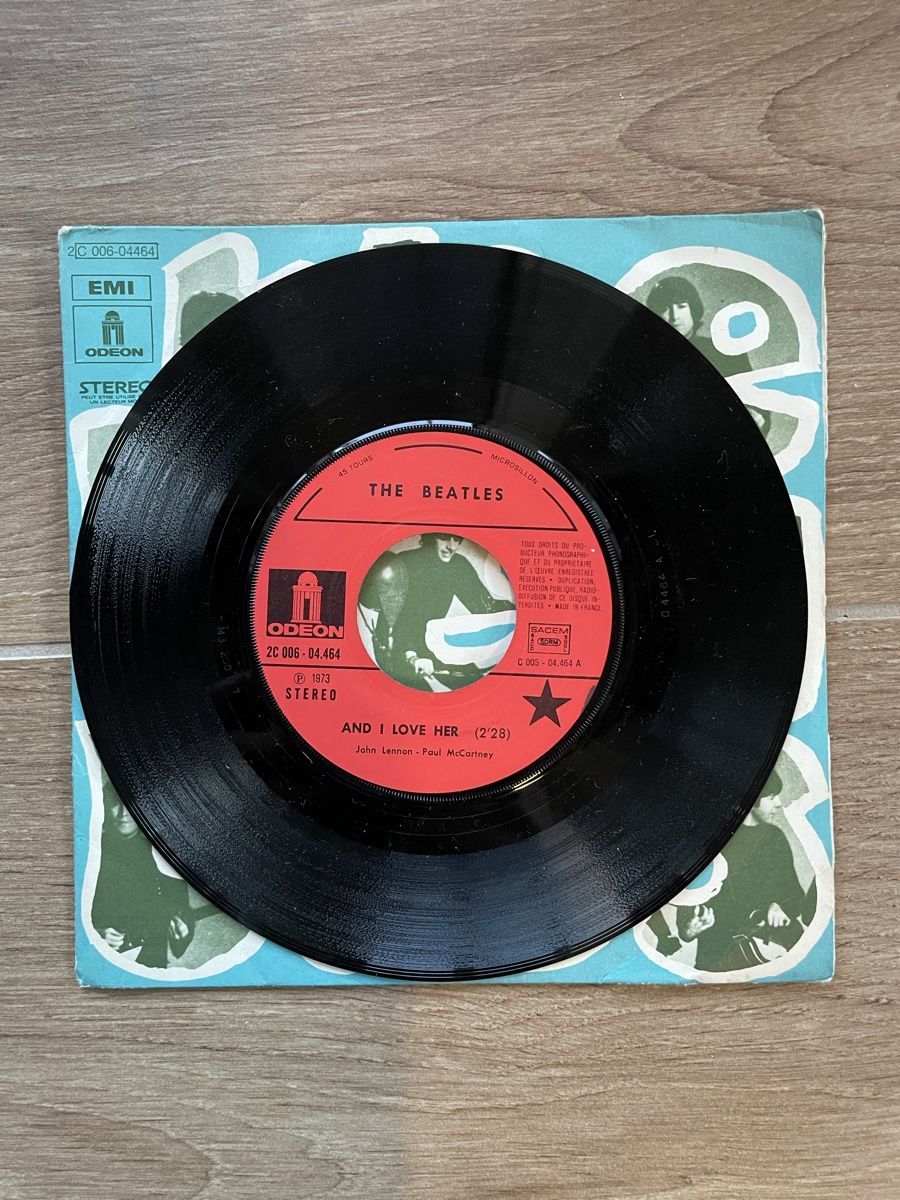 Vinyle The Beatles - And I love her & If I tell (D'occasion) à Lonay ...
