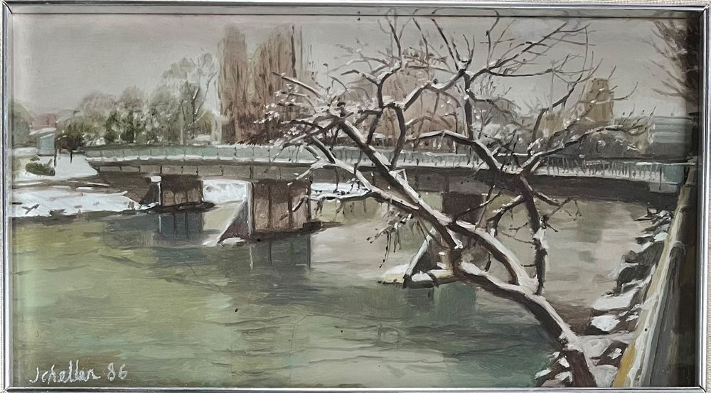 Raoul Scheller (1926-2008) Winterlandschaft Gemälde (Gebraucht) in Root ...