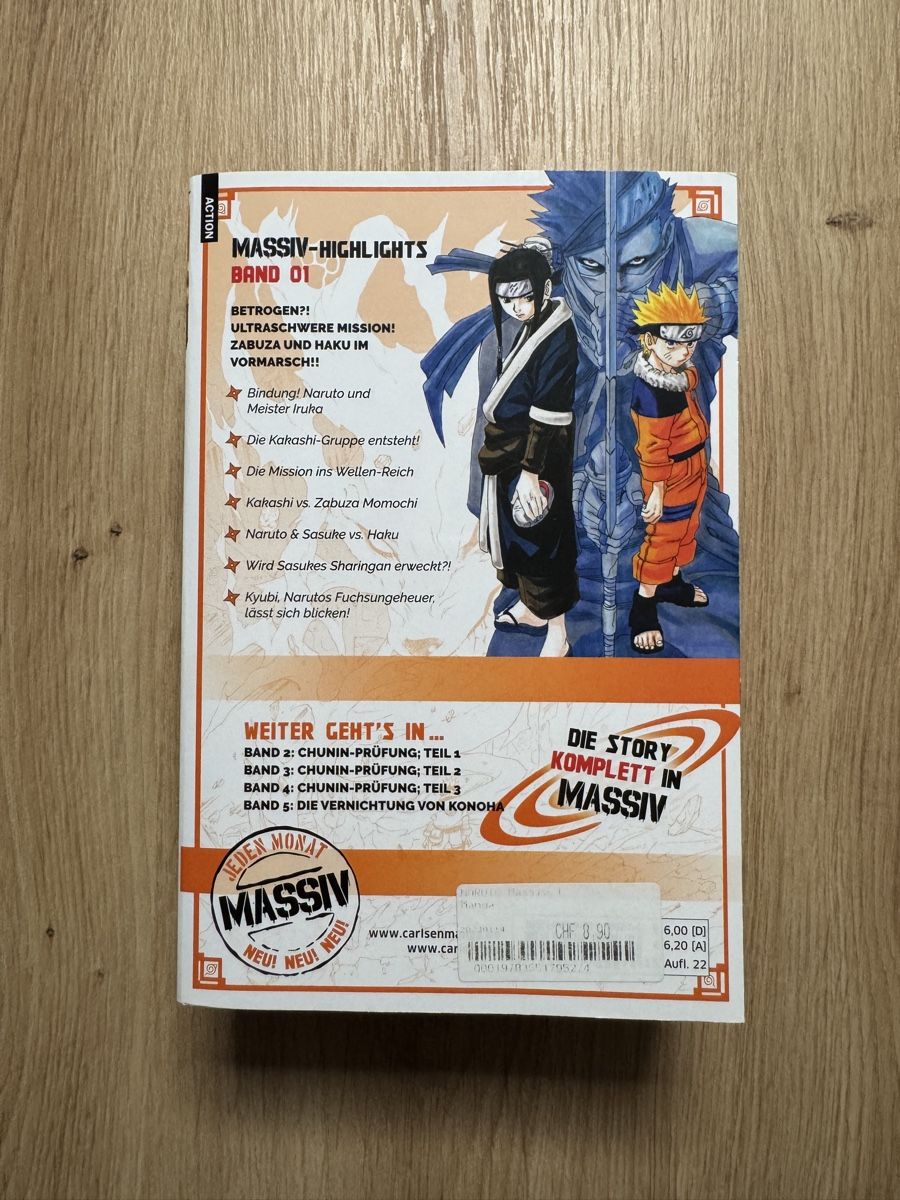 Naruto Massiv Band 1 - Manga-Klassiker zu verkaufen! (Gebraucht) in ...