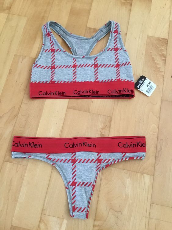 Calvin Klein Set: String mit Bra, Gr. XS = 158, neu (Neu und originalverpackt) in Chur für CHF ...