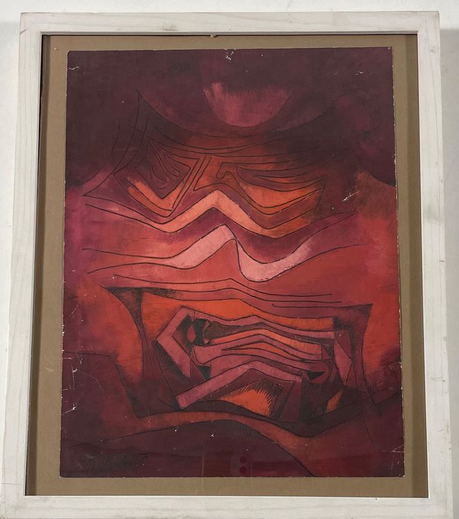 Roland Bugnon (1939) Mischtechnik (Gebraucht) in Root für CHF 70 – mit Lieferung auf Ricardo kaufen