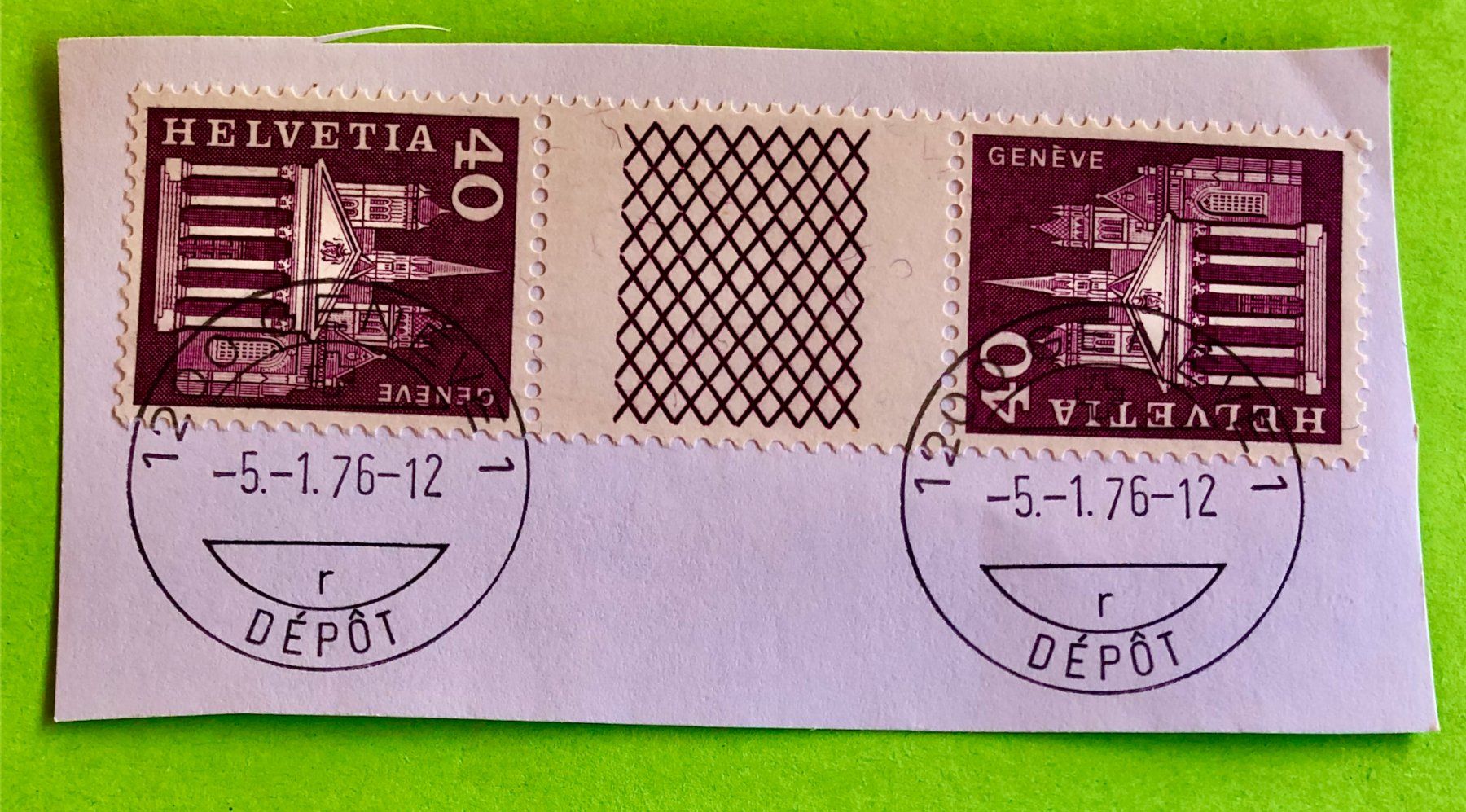 Nr.S 68 Motive und Baudenkmäler GESTEMPELT Geneve (12) (Gebraucht) in ...