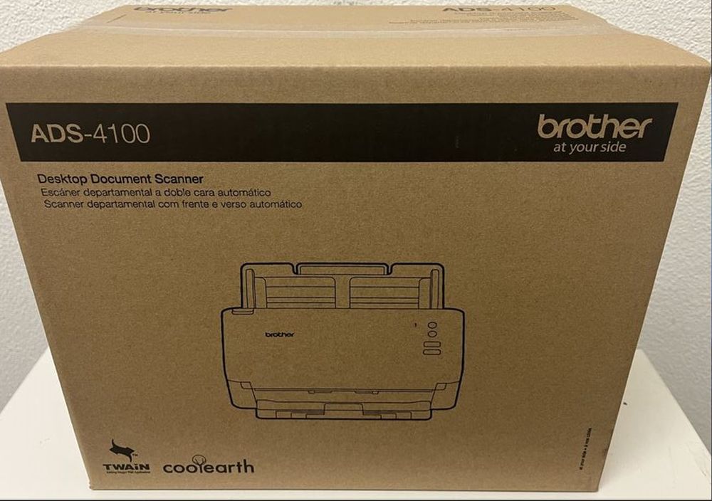 Brother ADS-4100, Kompakter A4 Desktop Dokumentenscanner (Neu und ...