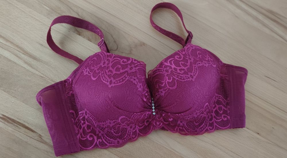 ️SPITZEN BH, BRA, 80C EU, 95C F, WEINROT, SEXY BRALETTE | Kaufen auf ...