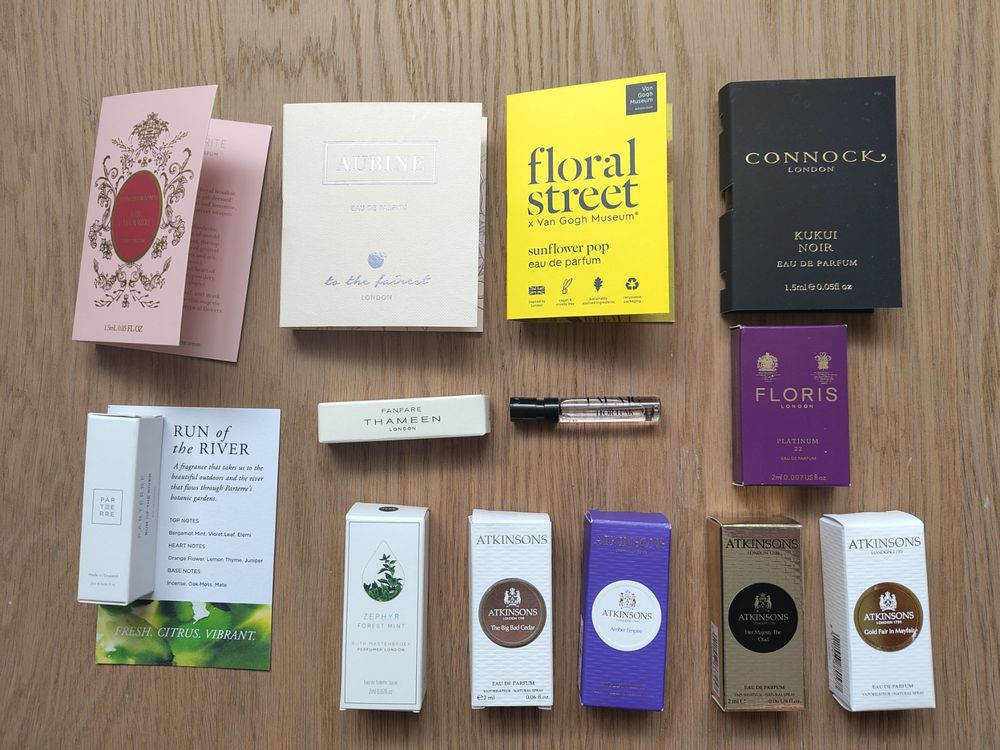 Perfume samples British niche brands penhaligon's atkinsons | Kaufen ...
