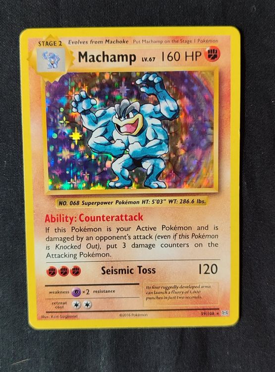 Pokemon Card Machamp XY Evolution HOLO English En | Kaufen auf Ricardo