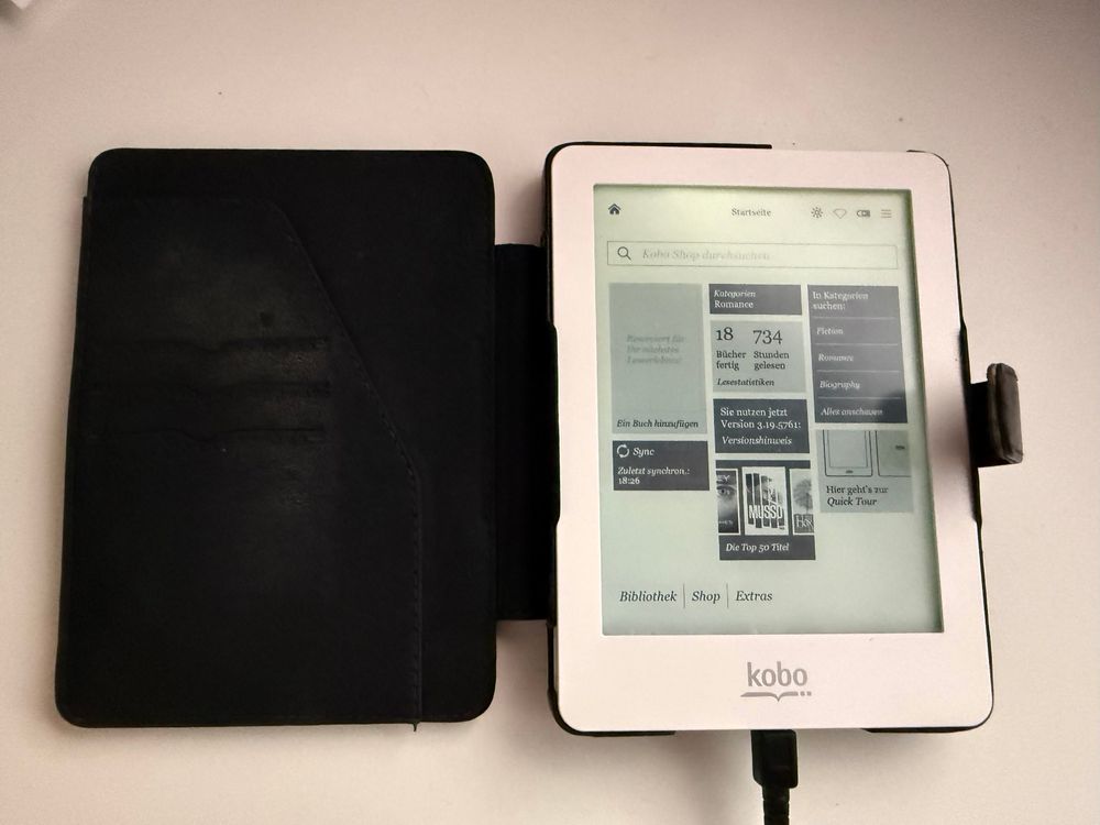Kobo Glo E-Reader, Inkl. Hülle (Gebraucht) in Attinghausen für CHF 35 – mit Lieferung auf ...