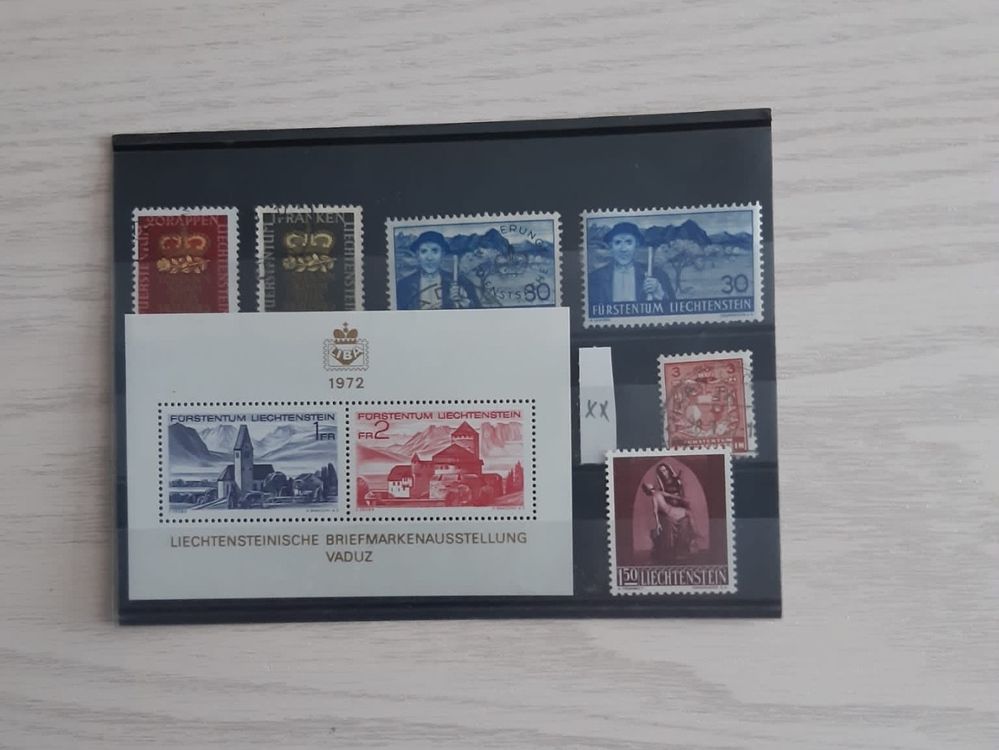 Auswahl Fürstentum Liechtenstein postfrisch und gestempelt. (Gebraucht) in Lengwil für CHF 9.1 ...