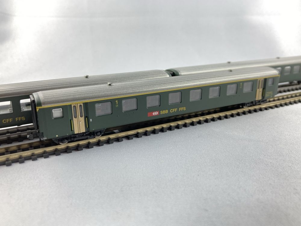 BRAWA SBB EW II Personenwagen Spur N 3 Stück (Neuf (Voir description ...