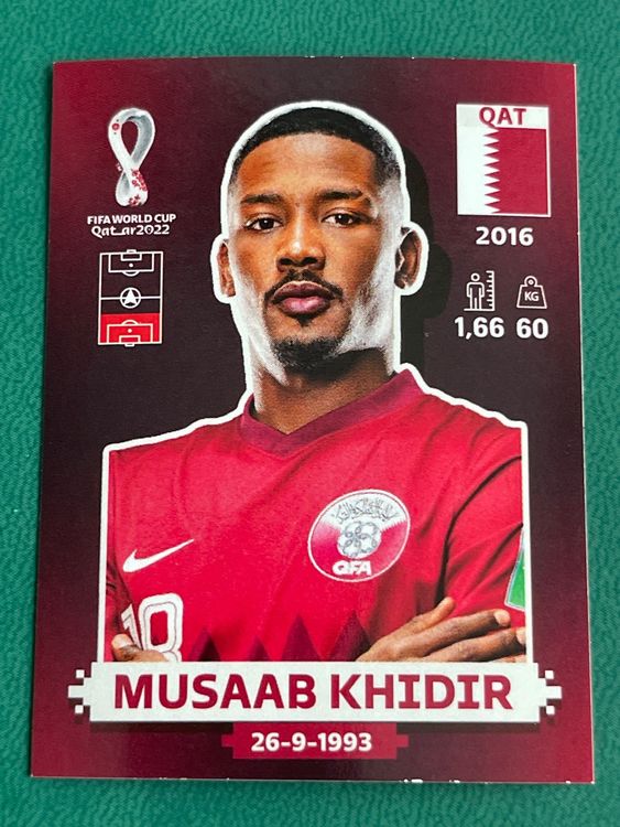 Panini WM2022 QAT 8 Musaab Khidir | Kaufen auf Ricardo