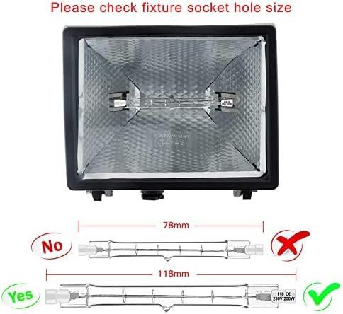 6er Halogen Bulb R7s Dimmable Halogen Lamp halogenstab 118mm (Gebraucht ...