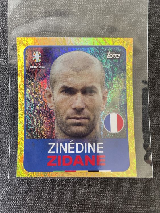 Topps Zinedine Zidane Euro 2024 Sticker (Neu (gemäss Beschreibung)) in ...