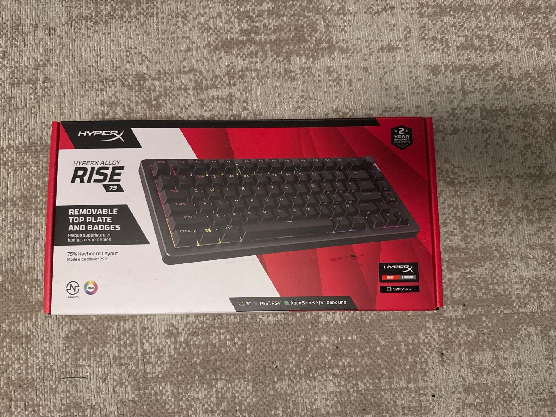 HyperX Alloy Rise 75 Gaming Keyboard (CH Layout) (Neu (gemäss ...