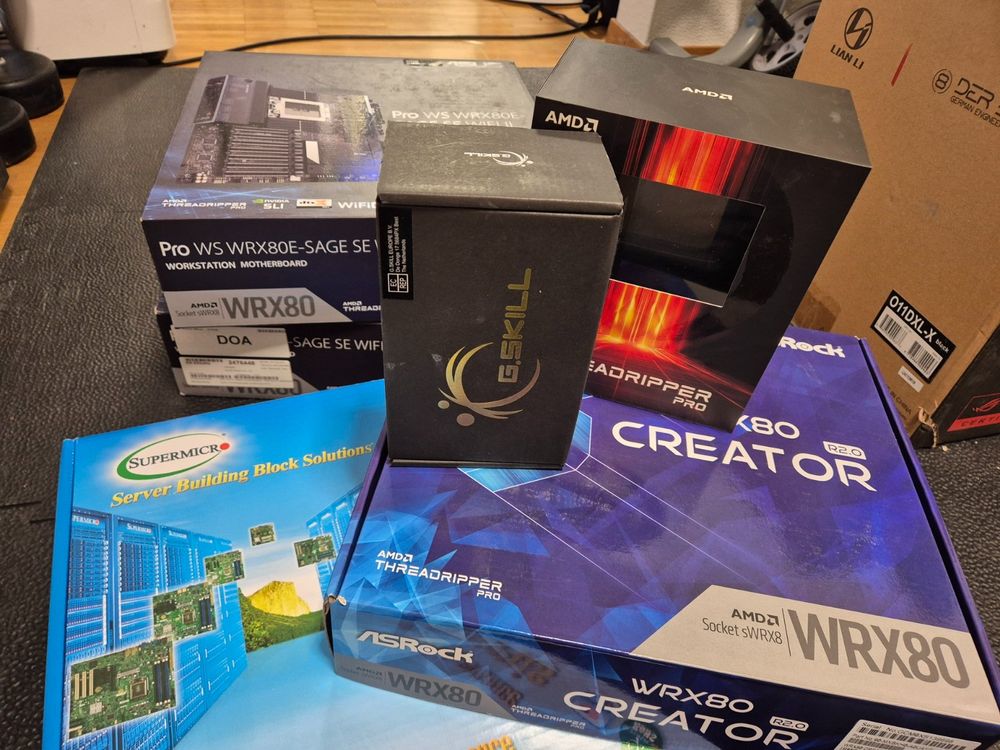 AMD WRX80-Set: alles von 2025, PCIe-Reserven (D'occasion) à Luzern pour ...