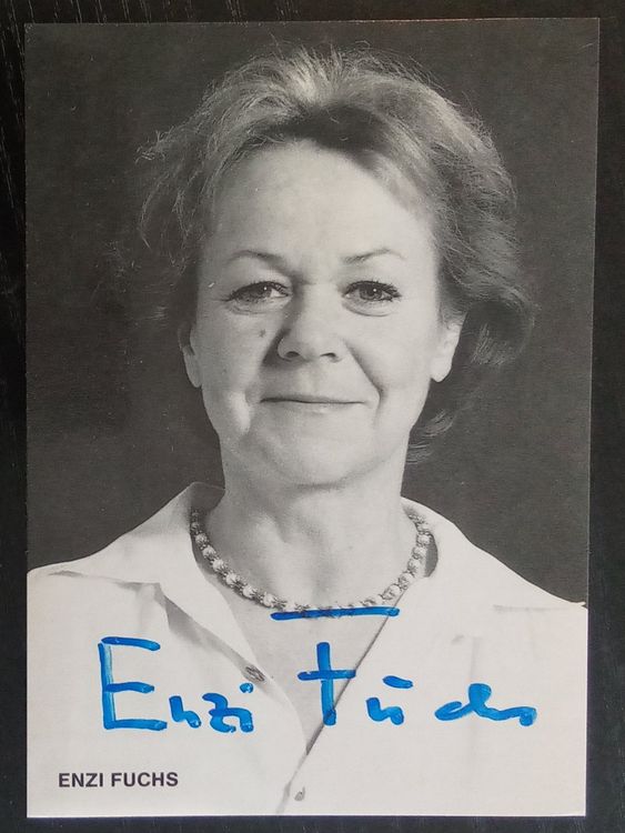 Enzi Fuchs Autogramm signiert Fotopostkarte 10x15cm | Kaufen auf Ricardo
