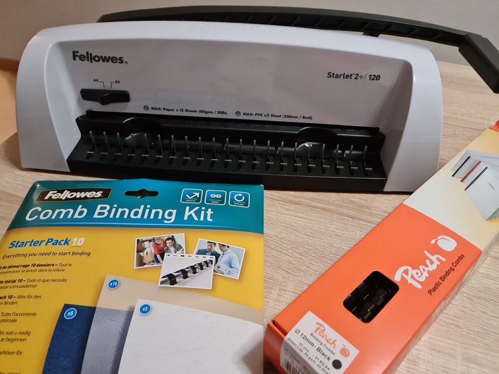 Fellowes Starlet 2+ Bindemaschine Set (Gebraucht) in Wetzikon ZH für ...