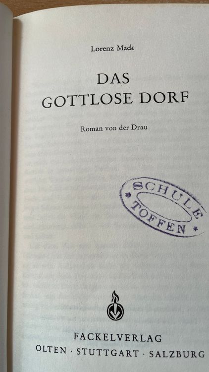 Das gottlose Dorf - Lozenz Mack (Gebraucht) in Glattfelden für CHF 1.95 ...