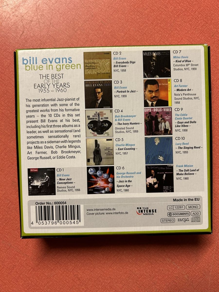 Bill Evans - Blue in Green (10 CD) - Jazz Collection! (54) (Gebraucht ...