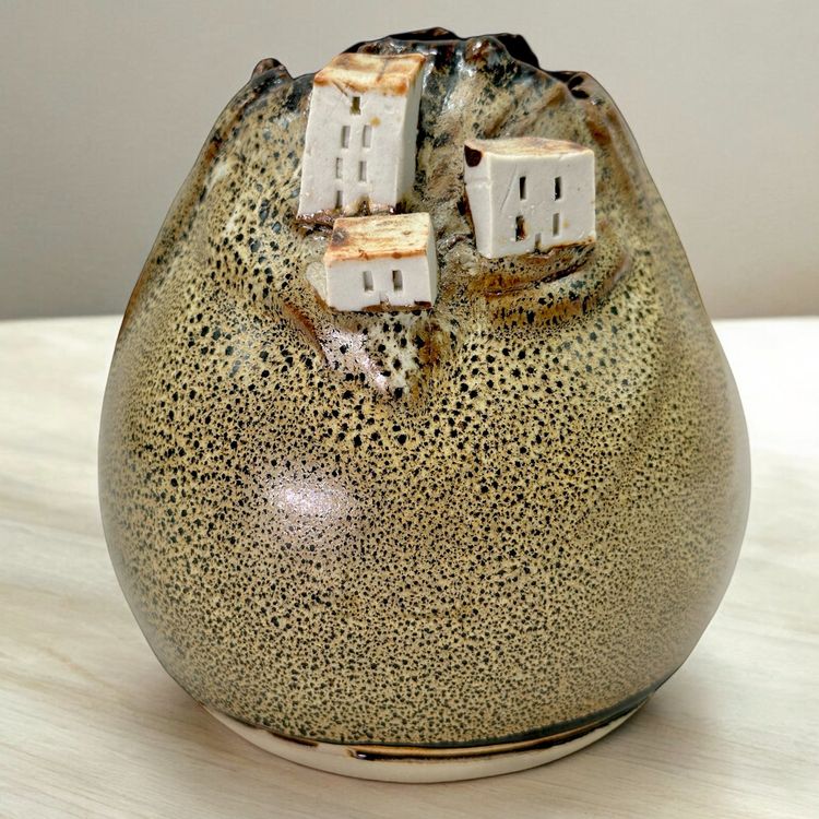 Vase Alain Fichot La Margelle, France en céramique sculpté (Gebraucht ...