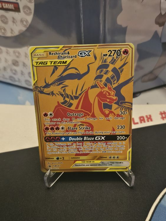 Reshiram&Charizard GX Tagteam Promo (Gebraucht) in Wolfwil für CHF 22 – mit Lieferung auf ...