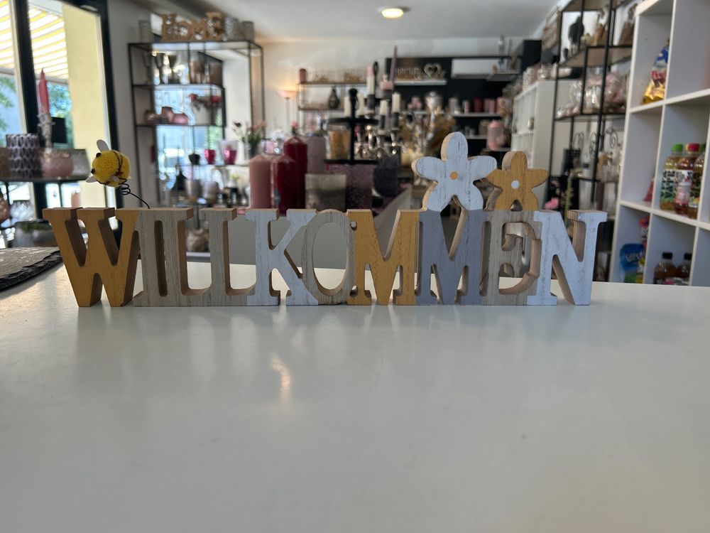 Wilkommen Schriftzug | Kaufen auf Ricardo