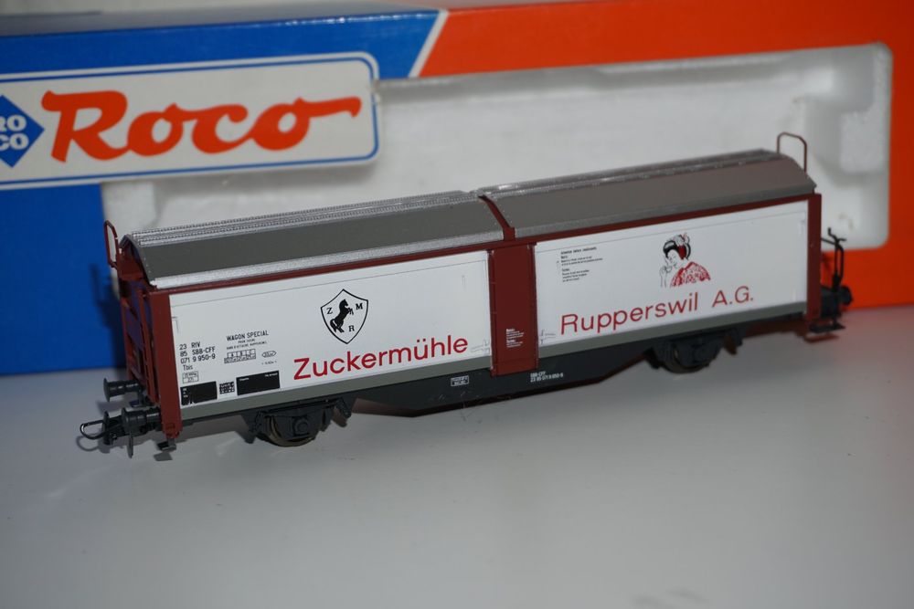 Roco 46648 - SBB ged Güterwagen Zuckermühle Rupperswil H0/DC (Gebraucht ...