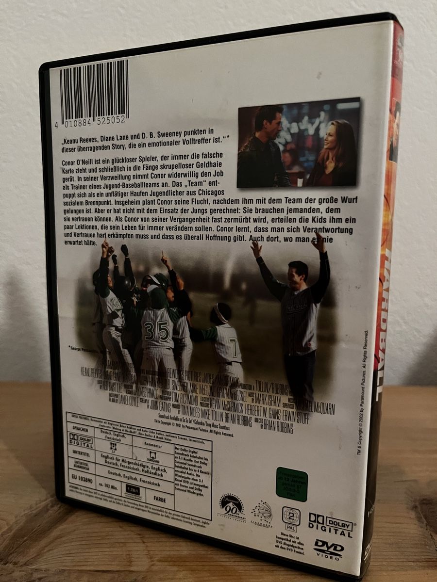 DVD Hardball mit Keanu Reeves - Spannend (Gebraucht) in Bassersdorf für ...
