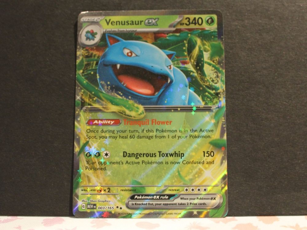 Pokémon 151 Venusaur ex 003/165 EN (Neu (gemäss Beschreibung)) in ...