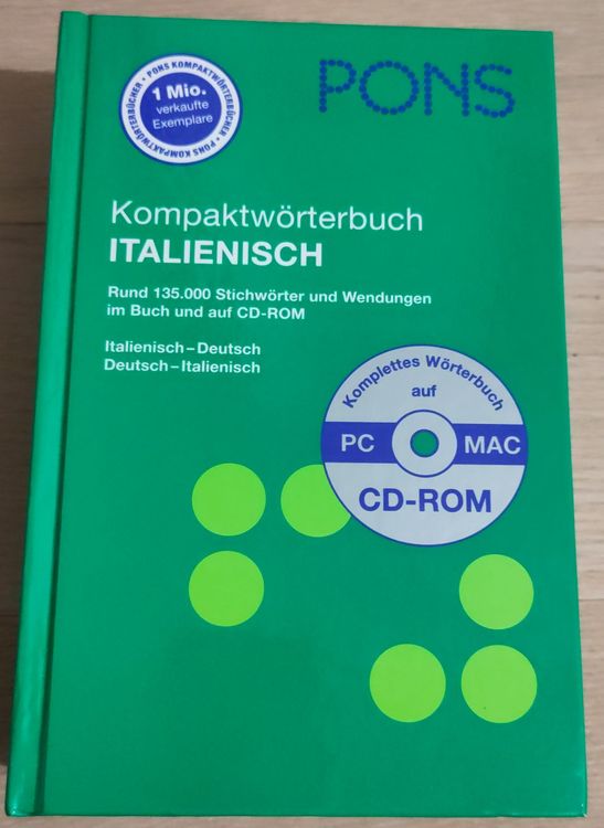 PONS Kompaktwörterbuch Italienisch, mit CD-ROM Version (Neu (gemäss ...
