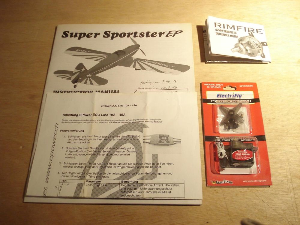 Super Sportster EP von Great Planes | Acheter sur Ricardo