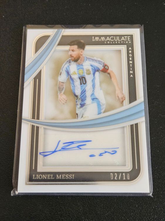 Panini Immaculate Lionel Messi Shadowbox Autogramm 02/10 (Neu (gemäss ...
