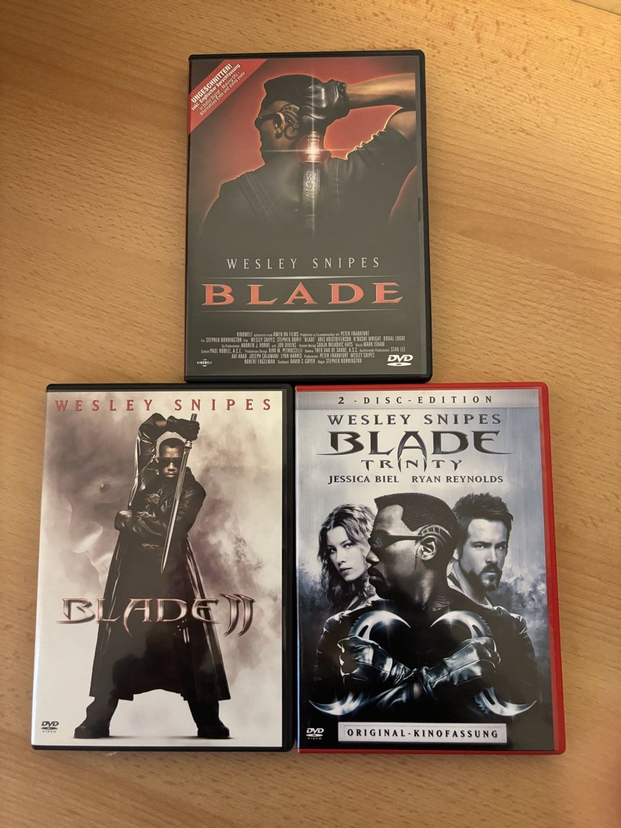Wesley Snipes DVD Sammlung, inkl. Blade 1 - 3, wie neu (Neu (gemäss ...