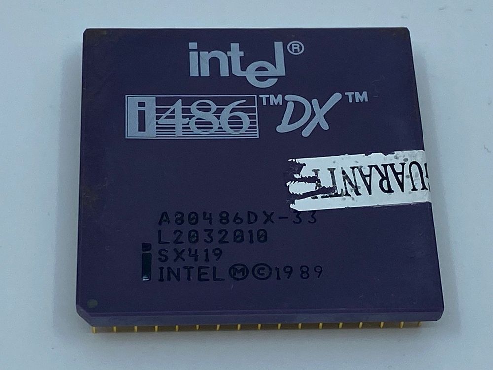 RARITÄT ORIGINAL - Intel i486 DX-33 - SAMMLER (Gebraucht) in Langwiesen ...