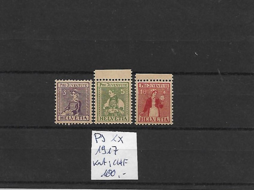 PJ 1917 ** Kat: CHF 100.- (Neu (gemäss Beschreibung)) in Basel für CHF 7 – mit Lieferung auf ...