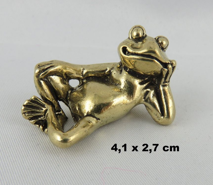Chillender - FROSCH - Messing Figur - 4,1x2,7cm (Neu (gemäss ...